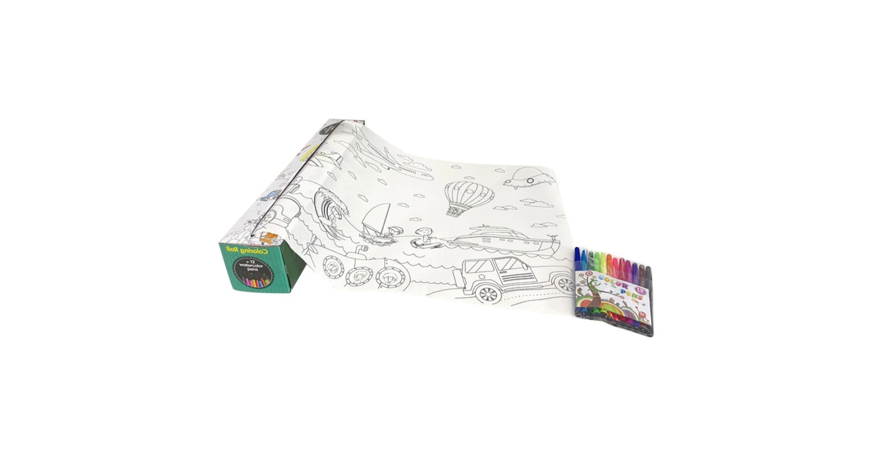 Színező tekercs - Közlekedés - Okosjáték.hu