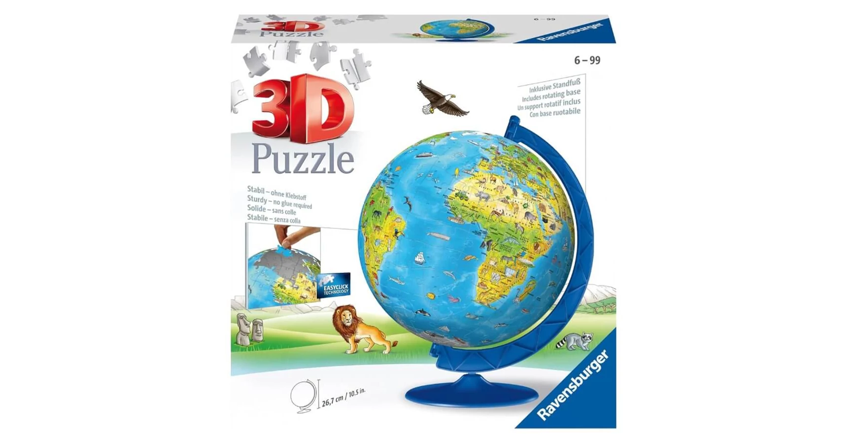 3D Földgömb puzzle 180 db-os - Ravensburger