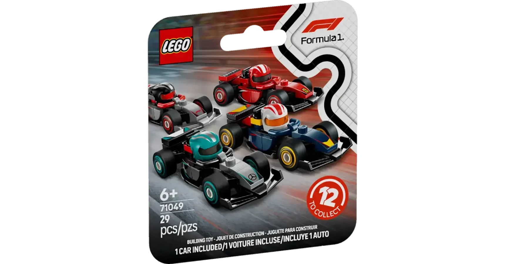 Lego - Gyűjthető forma 1-es versenyautók