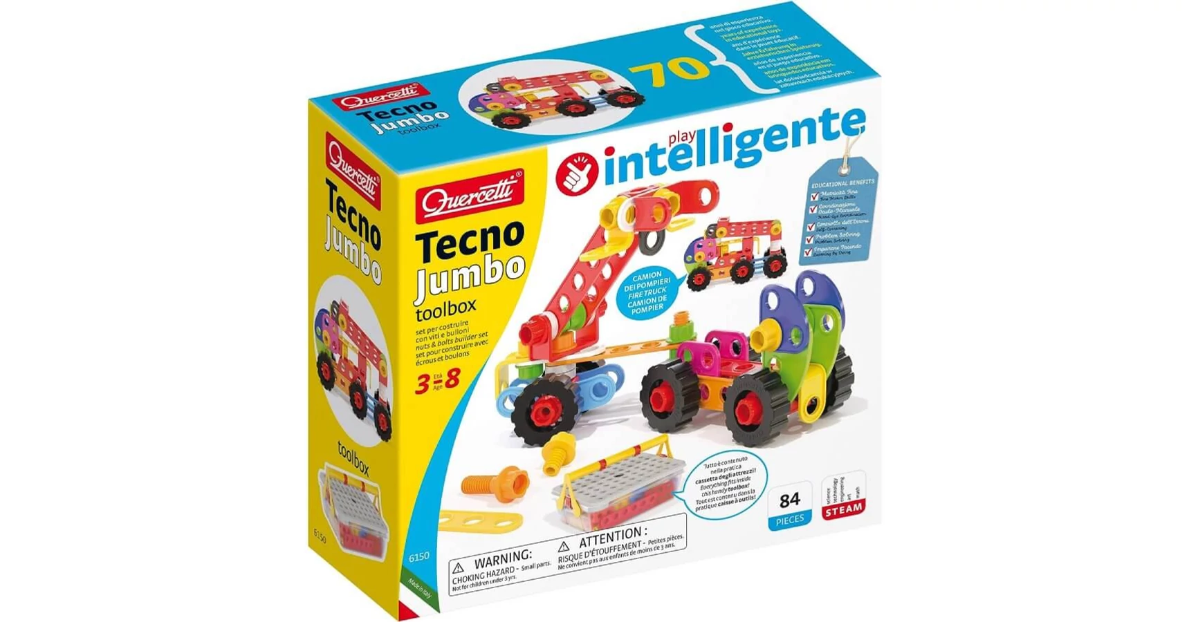 Quercetti Tecno Jumbo csavaros építőjáték