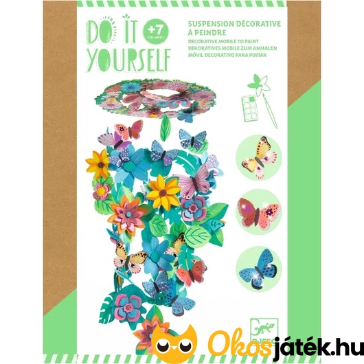 Csináld magad - Tavaszi virágos, pillangós függődísz