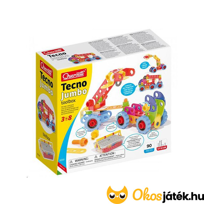 Quercetti Tecno Jumbo csavaros építőjáték